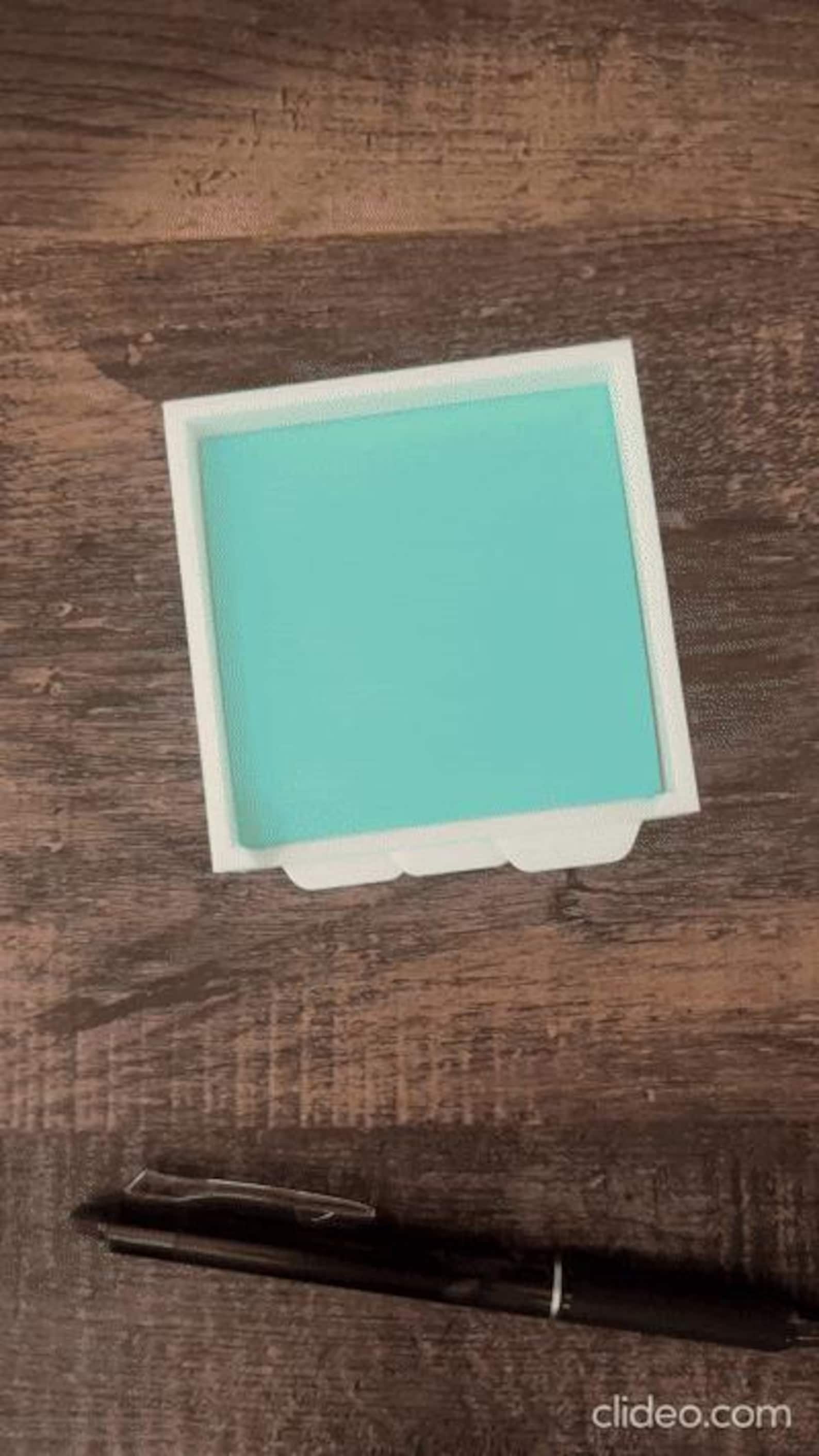 Sticky Note Holder + Stencils - Holder for Post-it Notes - Organizer ...