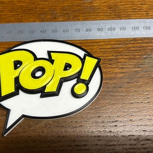 Custom Funko Pop Logo! - 3D Printed 'pop!' Logo Wall Display | Funko ...