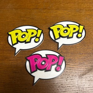 Custom Funko Pop Logo! - 3D Printed 'pop!' Logo Wall Display | Funko ...
