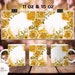 Yellow Roses Mug Wrap: Watercolor Floral Sublimation Template (PNG ...