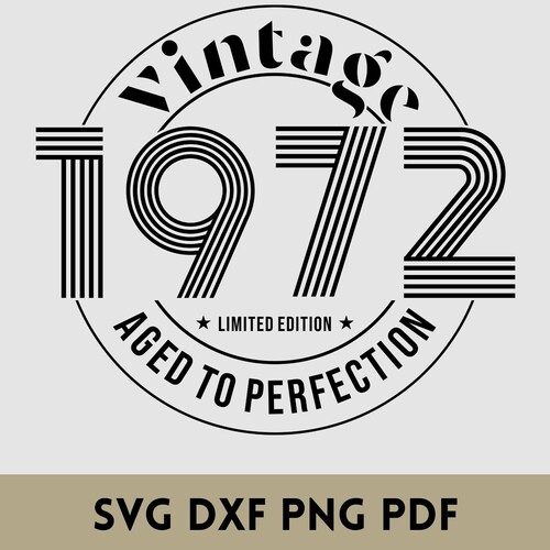 Born in 1972 SVG Born in 1972 PNG 1972 Retro Svg Vintage - Etsy Canada