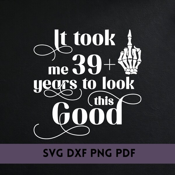 Im 39 Plus Middle Finger Svg - Etsy Australia