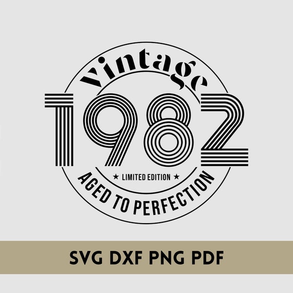 Vintage 1982 Png - Etsy