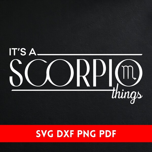 Scorpio Svg - Etsy