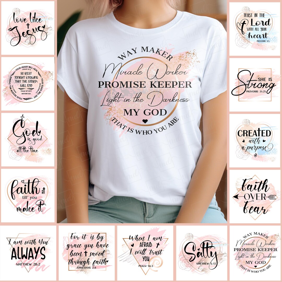 Christian Quotes Bundle PNG - Bible Verse PNG Bundle - Bible Quotes ...