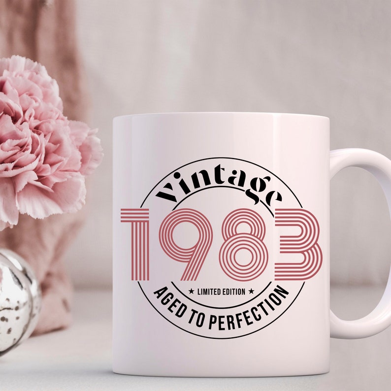 Vintage 1983 SVG Born 1983 SVG 40th Birthday SVG Aged to - Etsy