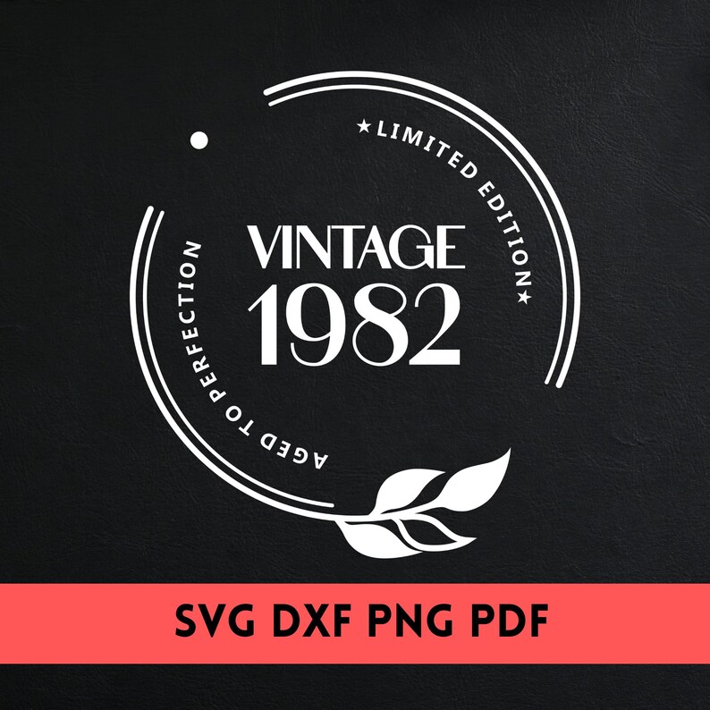 Born in 1982 SVG: Retro Aged to Perfection Design (digital Download) - Etsy