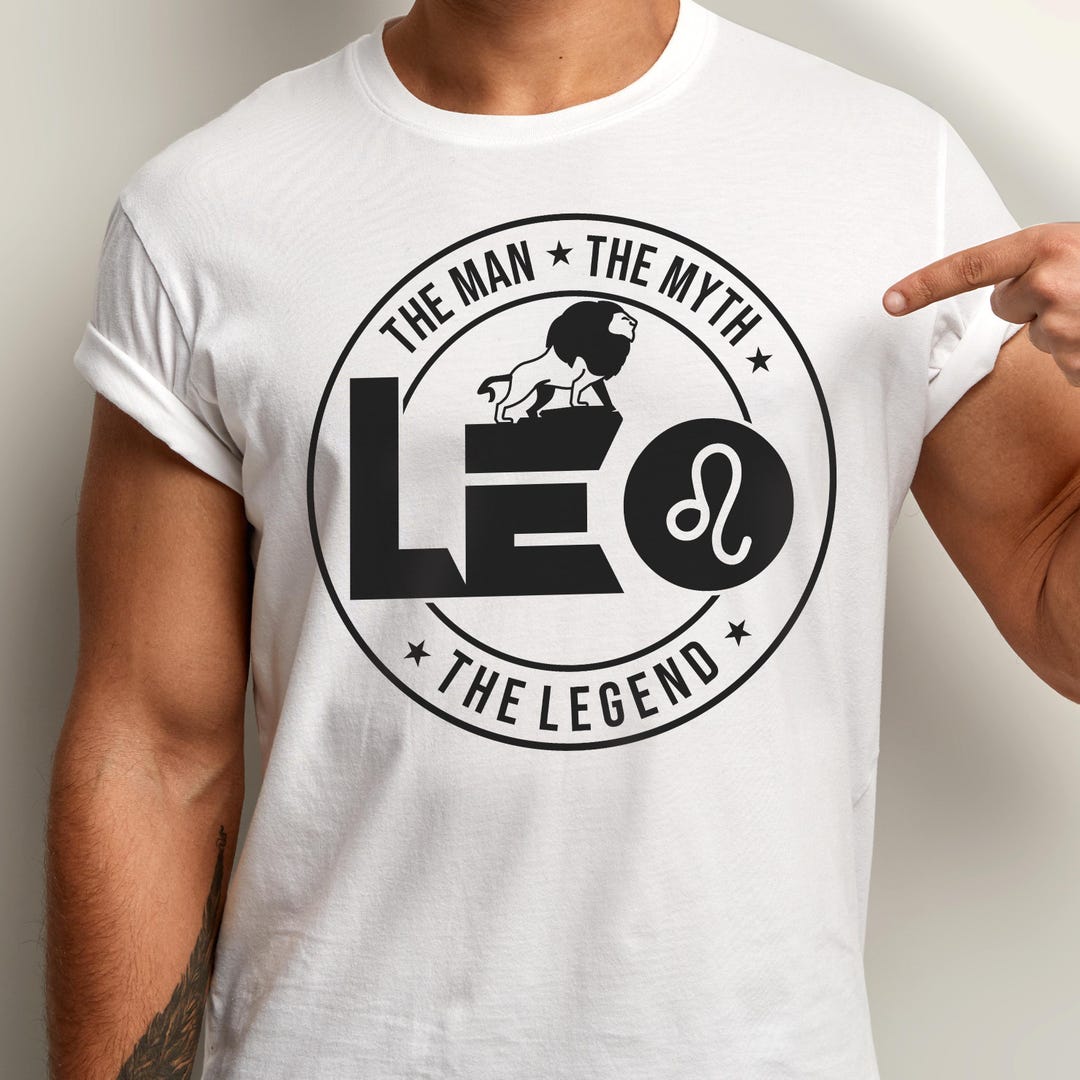 Leo Man SVG: Zodiac Birthday Gift, T-shirt Cut File (digital Download ...