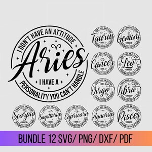 All Zodiac Signs SVG - Astrological SVG - All Zodiac Signs PNG ...