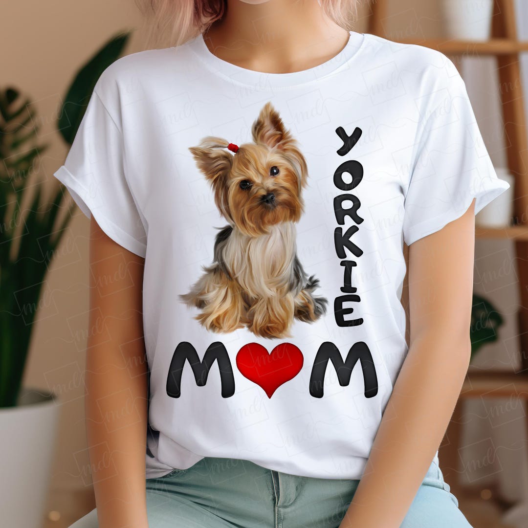 Yorkie Mom PNG - Yorkshire Terrier PNG - Yorkie Mama Sublimation - Pet ...