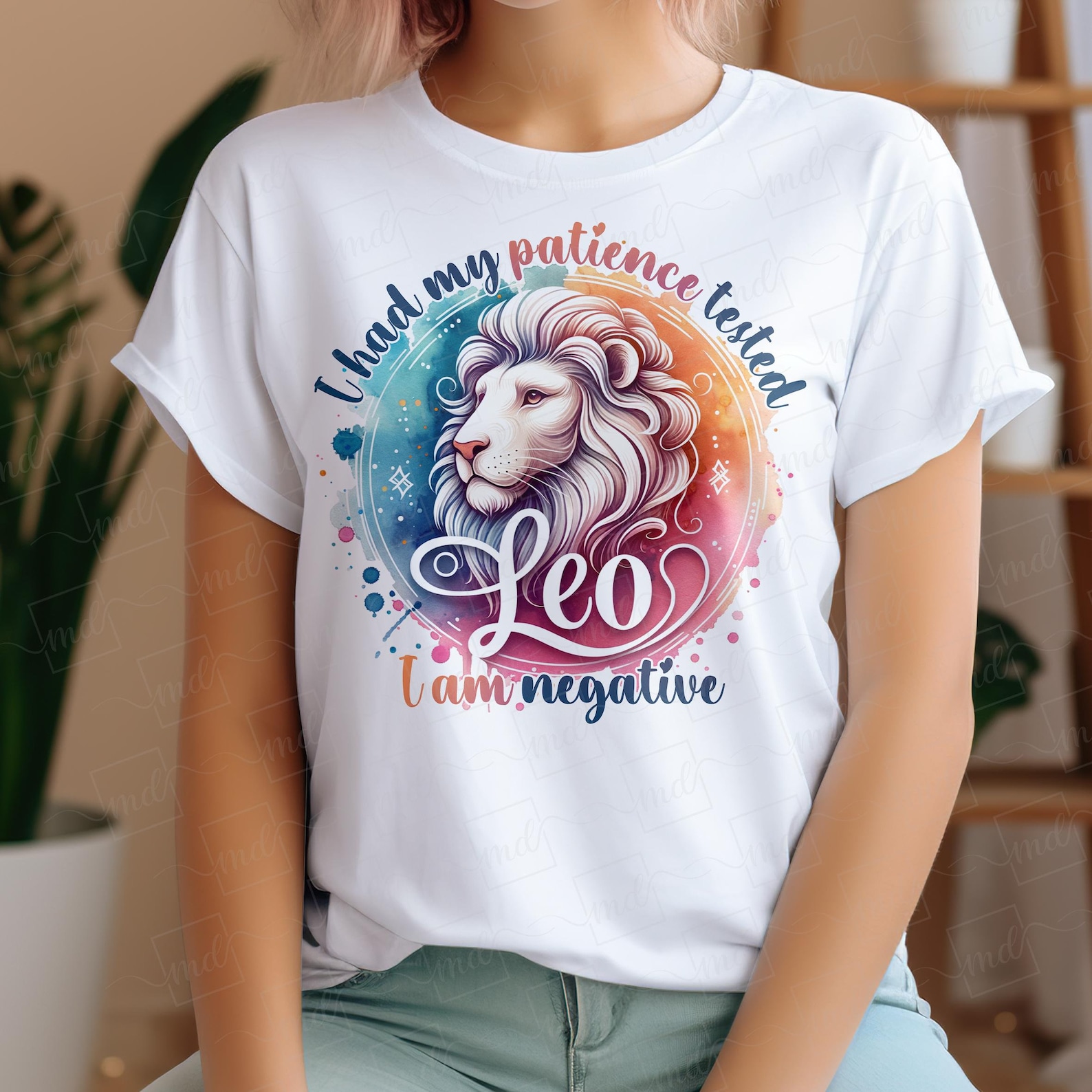 Watercolor Leo Zodiac PNG: Sarcastic Clipart (digital Download) - Etsy