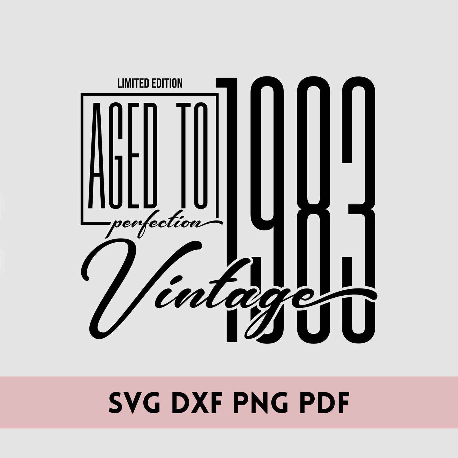 1983 SVG - Born 1983 SVG - Born in 1983 Birthday SVG - Aged to ...