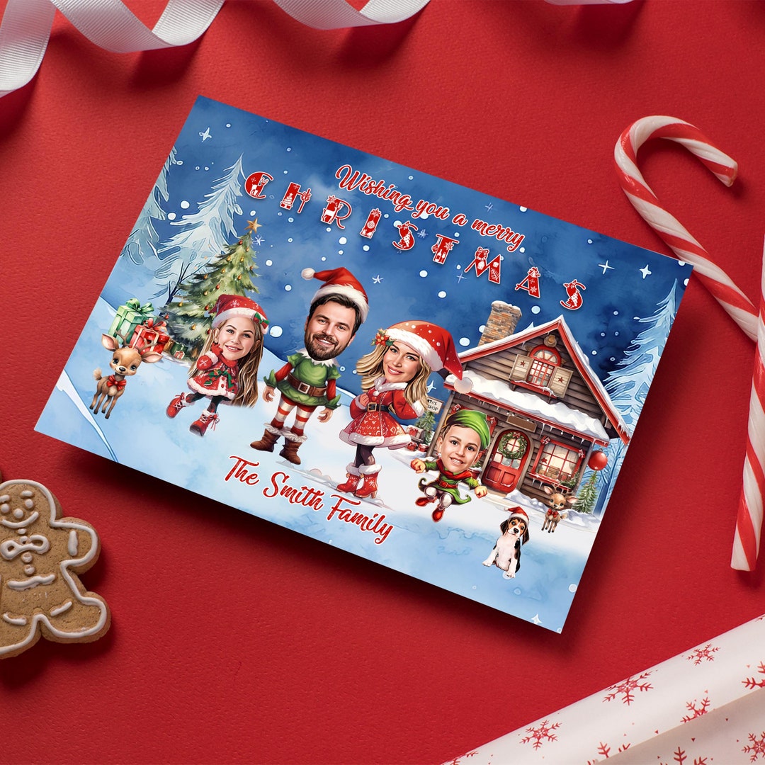Funny Family Christmas Card | Personalized Family Christmas Card ...