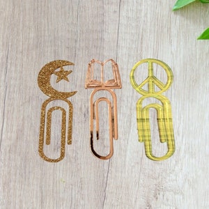 Paperclip Bookmark SVG Bundle, Book Lover Laser Cut Files (digital File ...