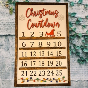 Christmas Countdown Svg, Christmas Sign Svg, Advent Svg, Merry ...