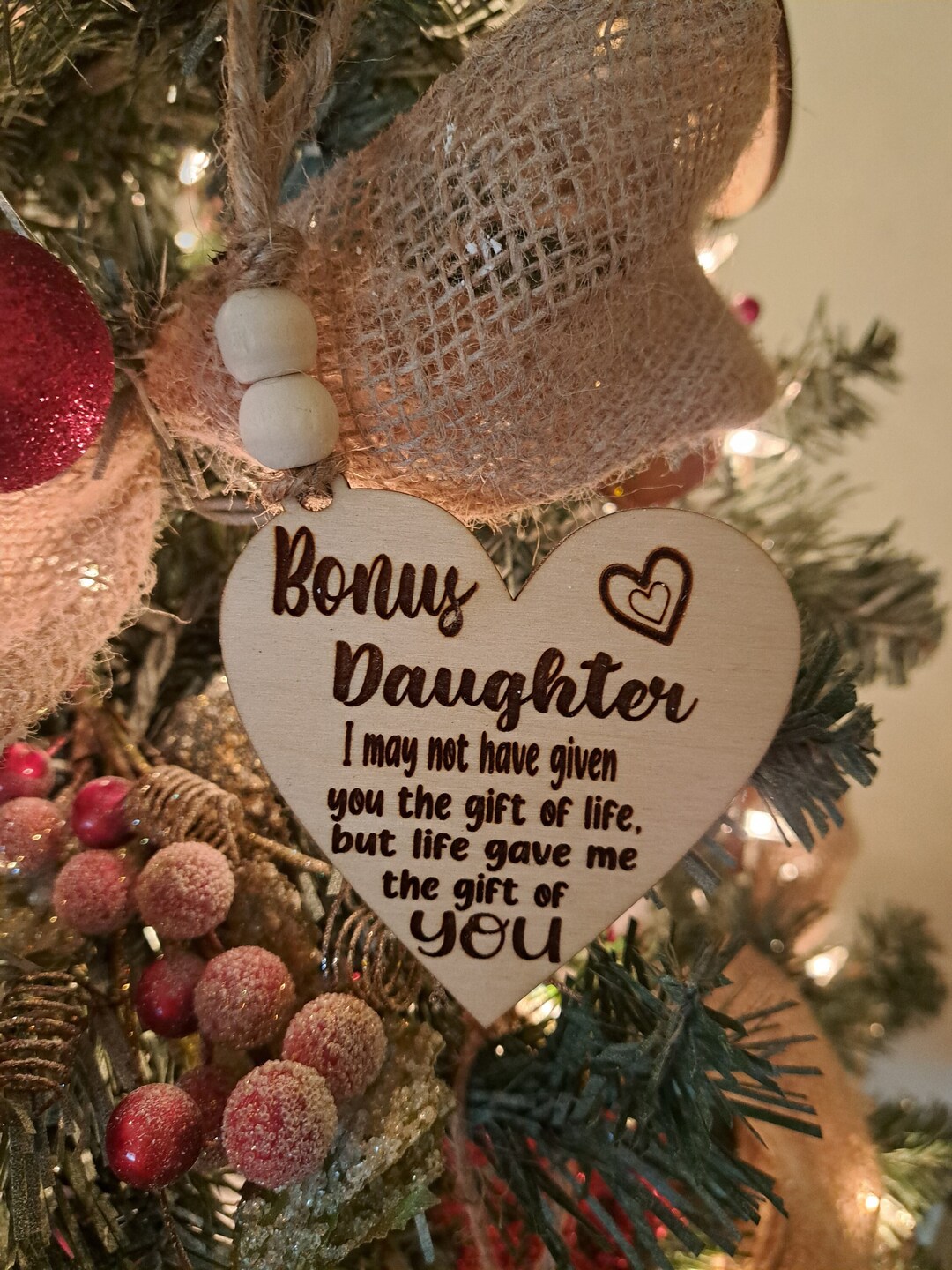 Bonus Daughter Ornament Svg, Christmas Ornament, Bonus Daughter ...