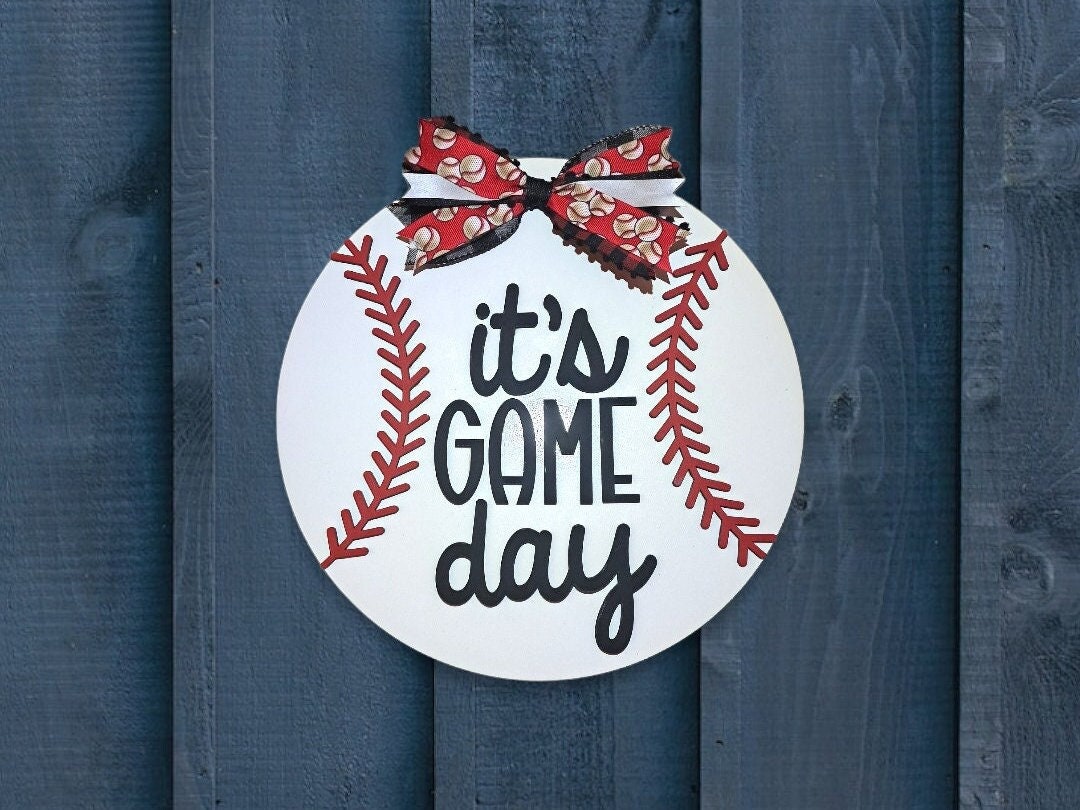 It's Game Day Sign Svg, Baseball Sign Svg, Softball Sign Svg, Baseball ...