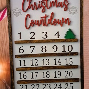 Christmas Countdown Svg, Christmas Sign Svg, Advent Svg, Merry ...