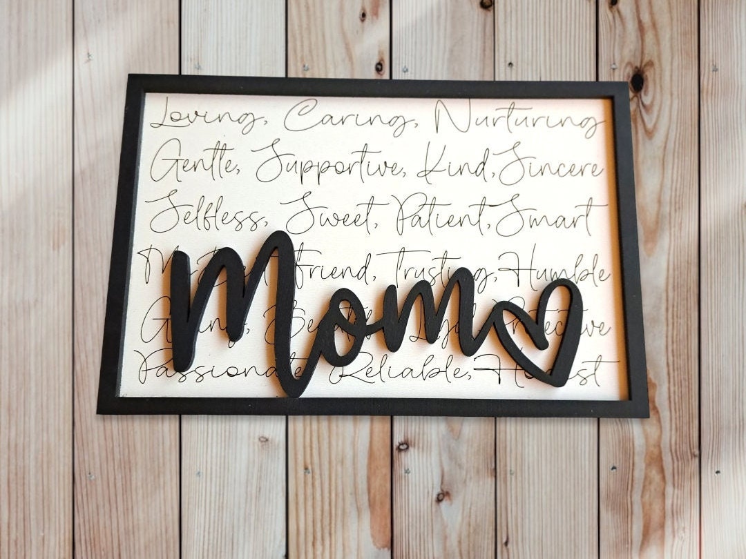 Mom Sign Svg, Mothers Day Svg, Mom Appreciation Sign Svg, Mom Cut File ...