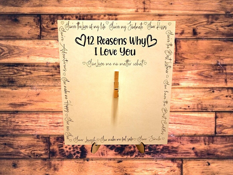 12 Reasons Why I Love You Sign Svg Reasons Why I Love You - Etsy
