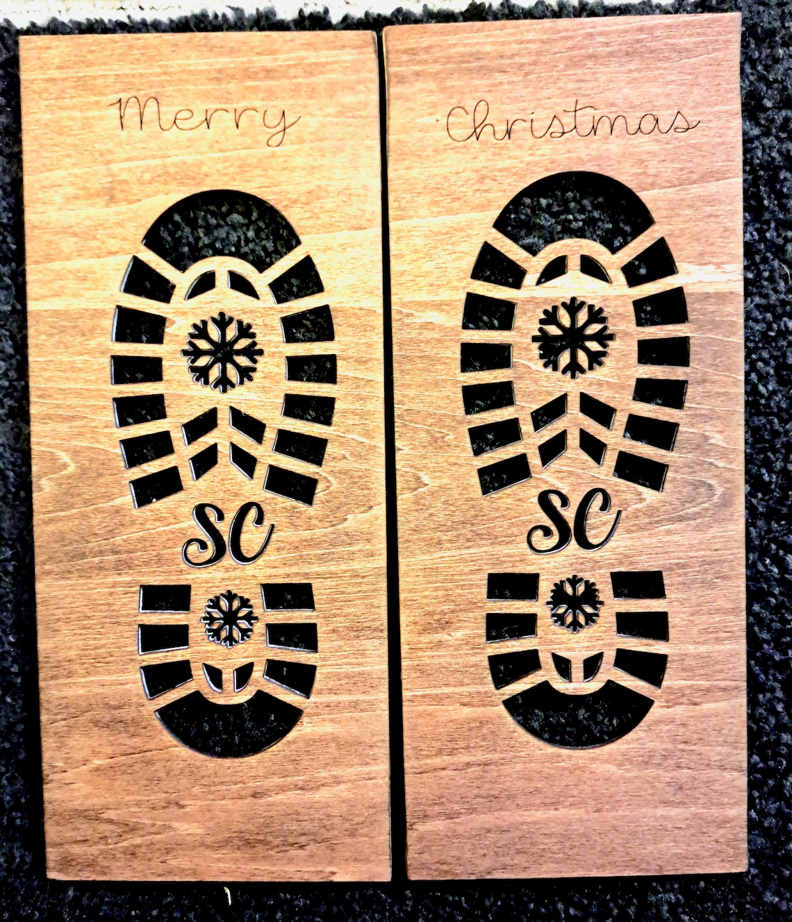 DIGITAL FILE Santa Claus Boot Footprints SVG Santa's - Etsy