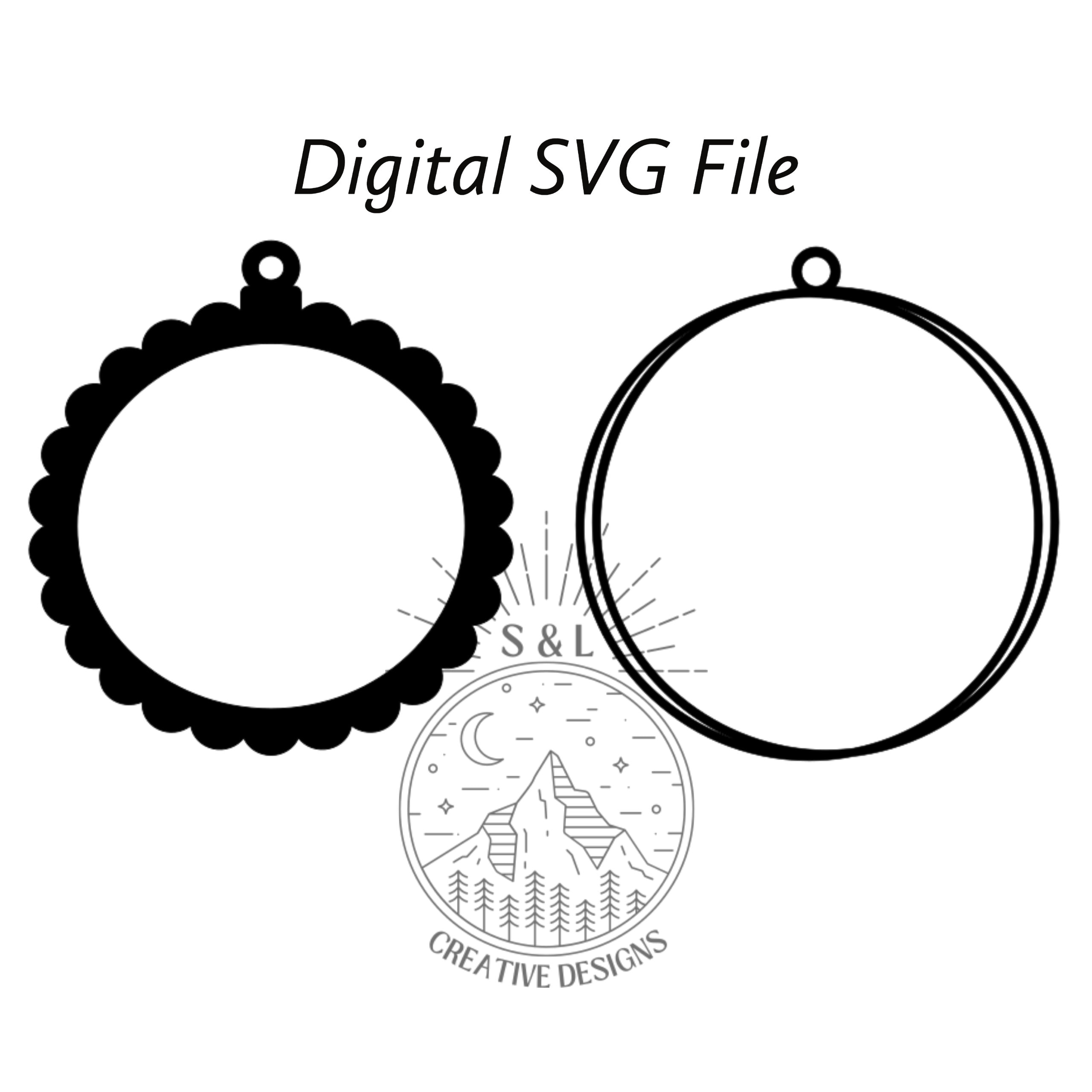 Blank Car Charm Svg, Blank Mirror Charm Svg, Car Charm Frame, Digital ...