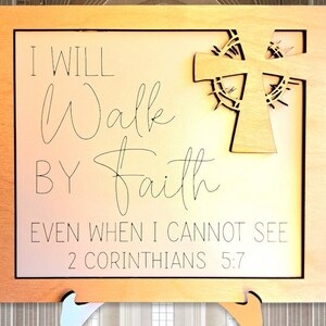 I Will Walk by Faith Even When I Cannot See Svg, 2 Corinthians 5:7 Svg ...