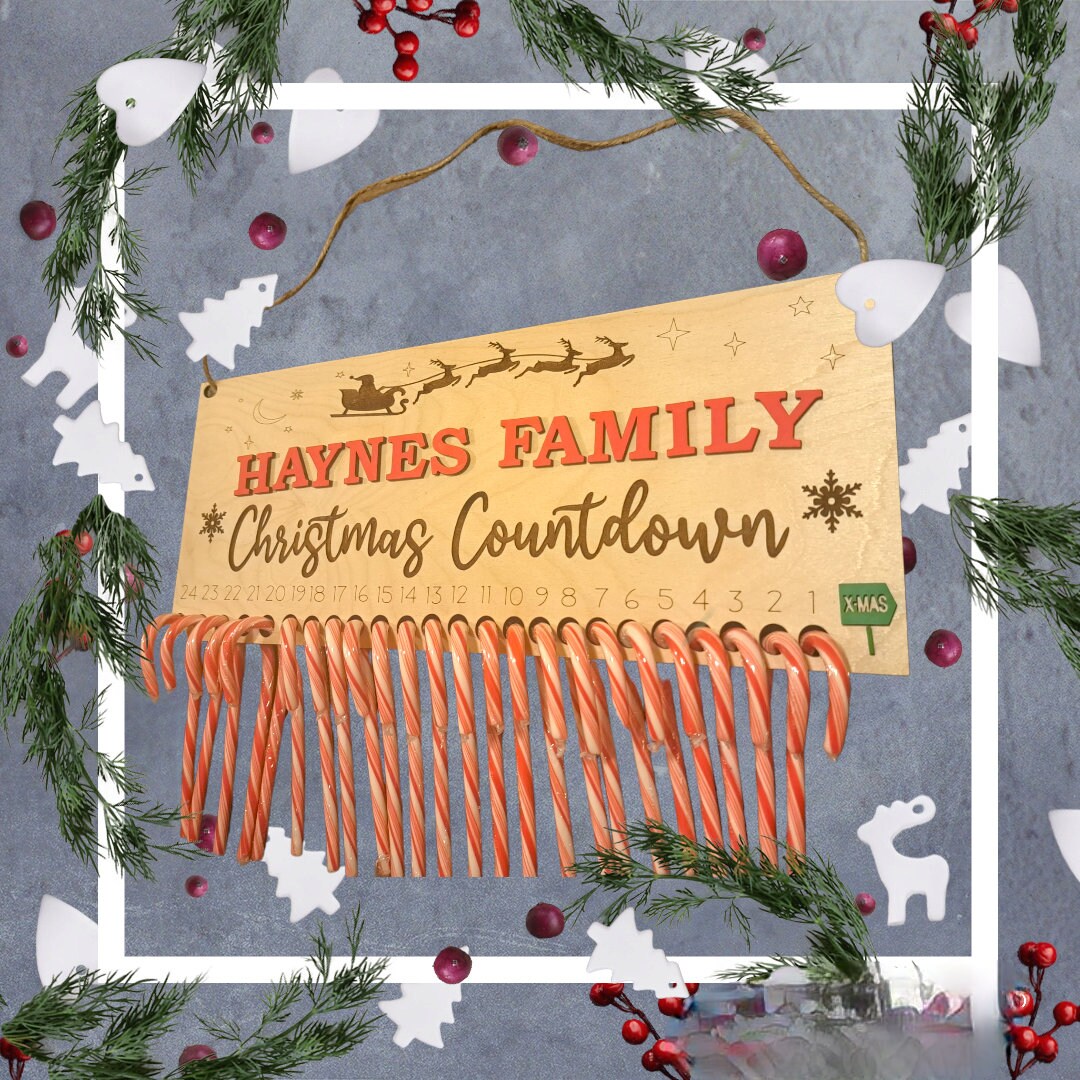 Christmas Countdown SVG Laser Cut Files Christmas Sign Svg - Etsy