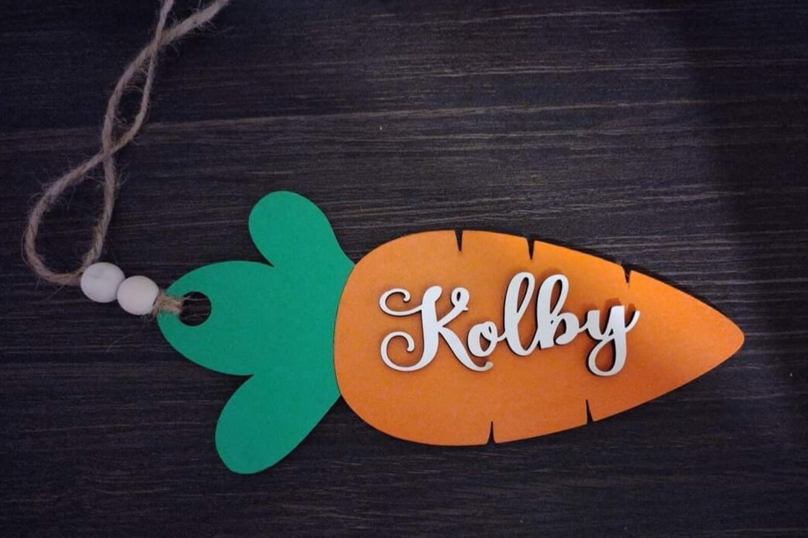 Carrot Easter Basket Name Tag SVG, Glowforge Laser Cut File - Etsy
