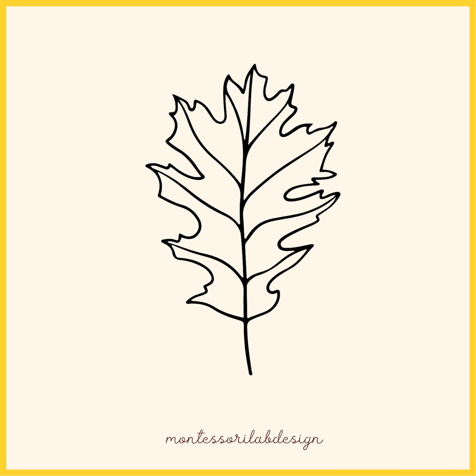 LEAVES - Cut - Paste - Color - Montessori Interactive Book - Children ...