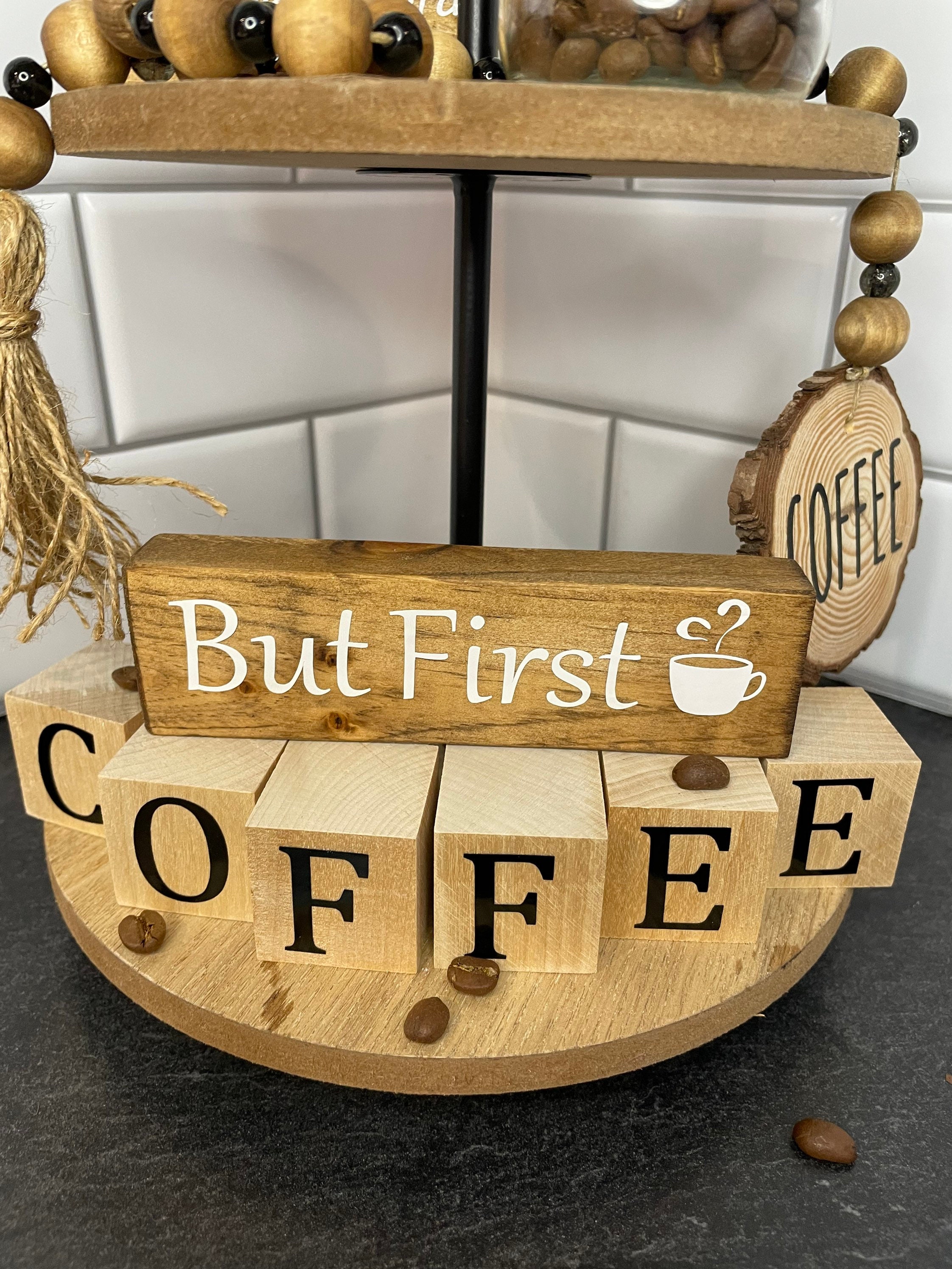 Coffee Tray Decor Coffee Bar Decor Coffee Decor - Etsy