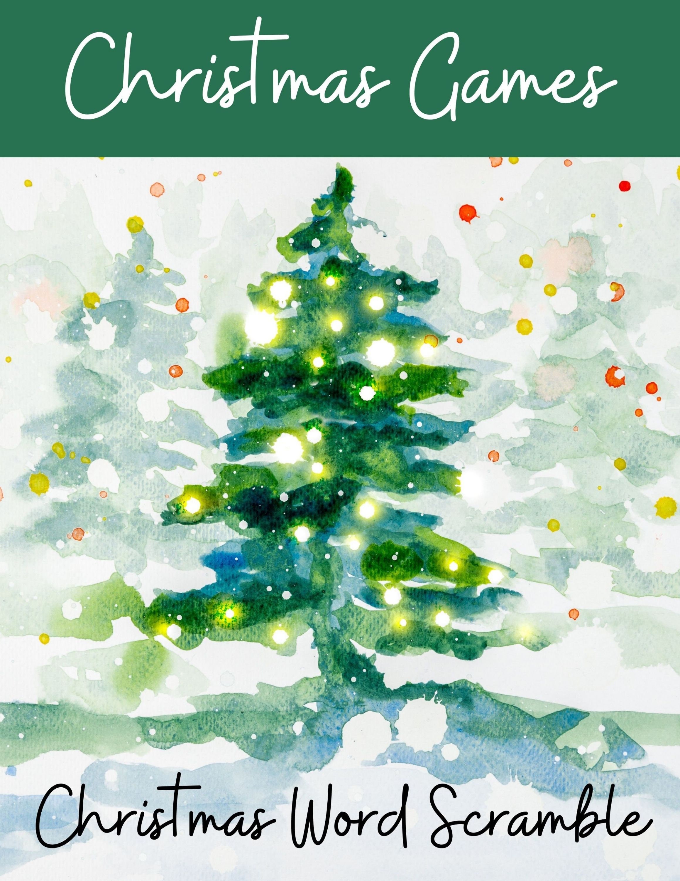 Christmas Word Scramble Christmas Word Game Printable - Etsy