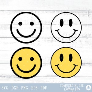 Smiley Face Svg Emoji Smiley Svg Smile Svg Cutting Files - Etsy