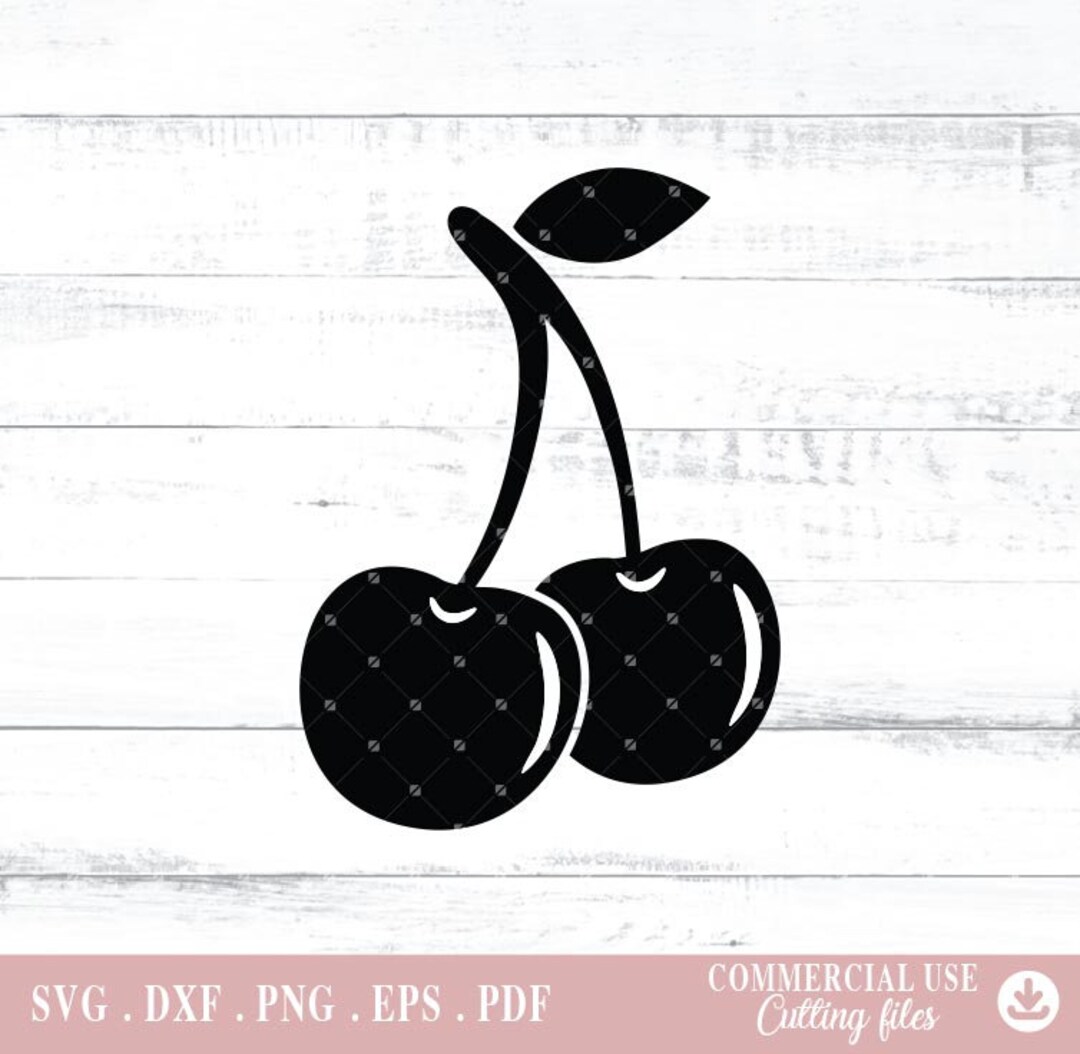 Cherry Svg, Cherries Clipart, Instant Download, Svg Cut Files for ...