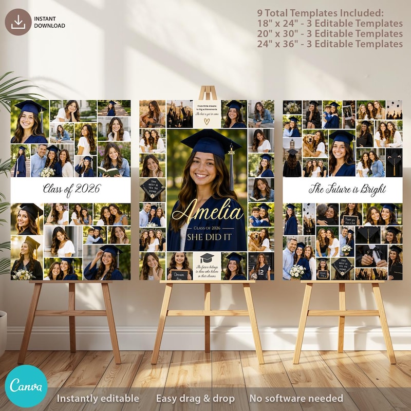 Graduation Collage Poster - Etsy