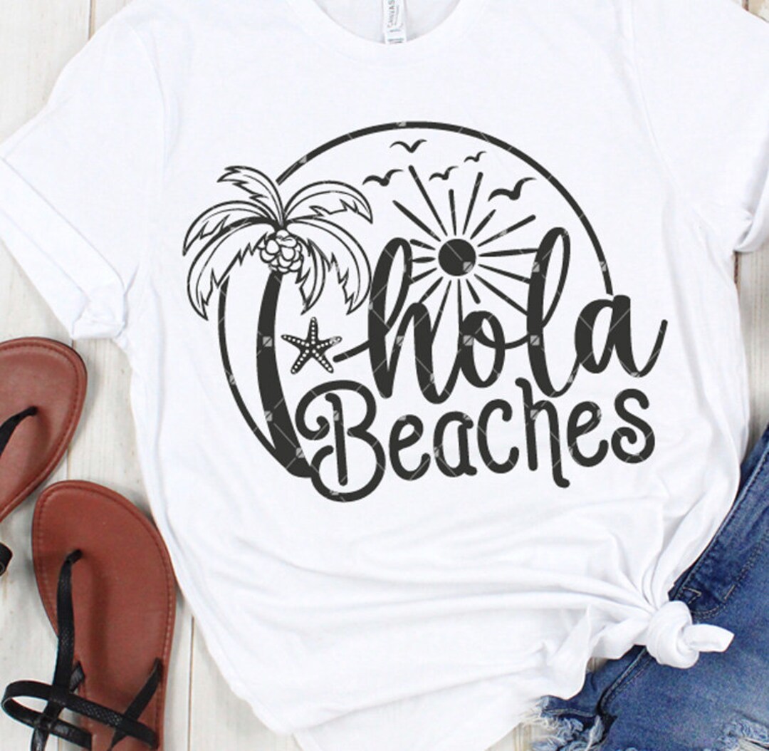 Hola Beaches Svg, Vacation Svg, Hola Svg, Beach Svg, Summertime ...