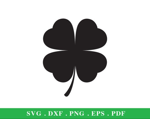 Four Leaf Clover Svg for Cricut Silhouette Commercial Use | Etsy
