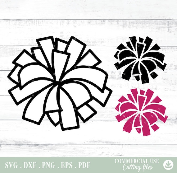 Pom Pom Svg Cheerleading Pom Pom Svg Sport Svg Cutting - Etsy India