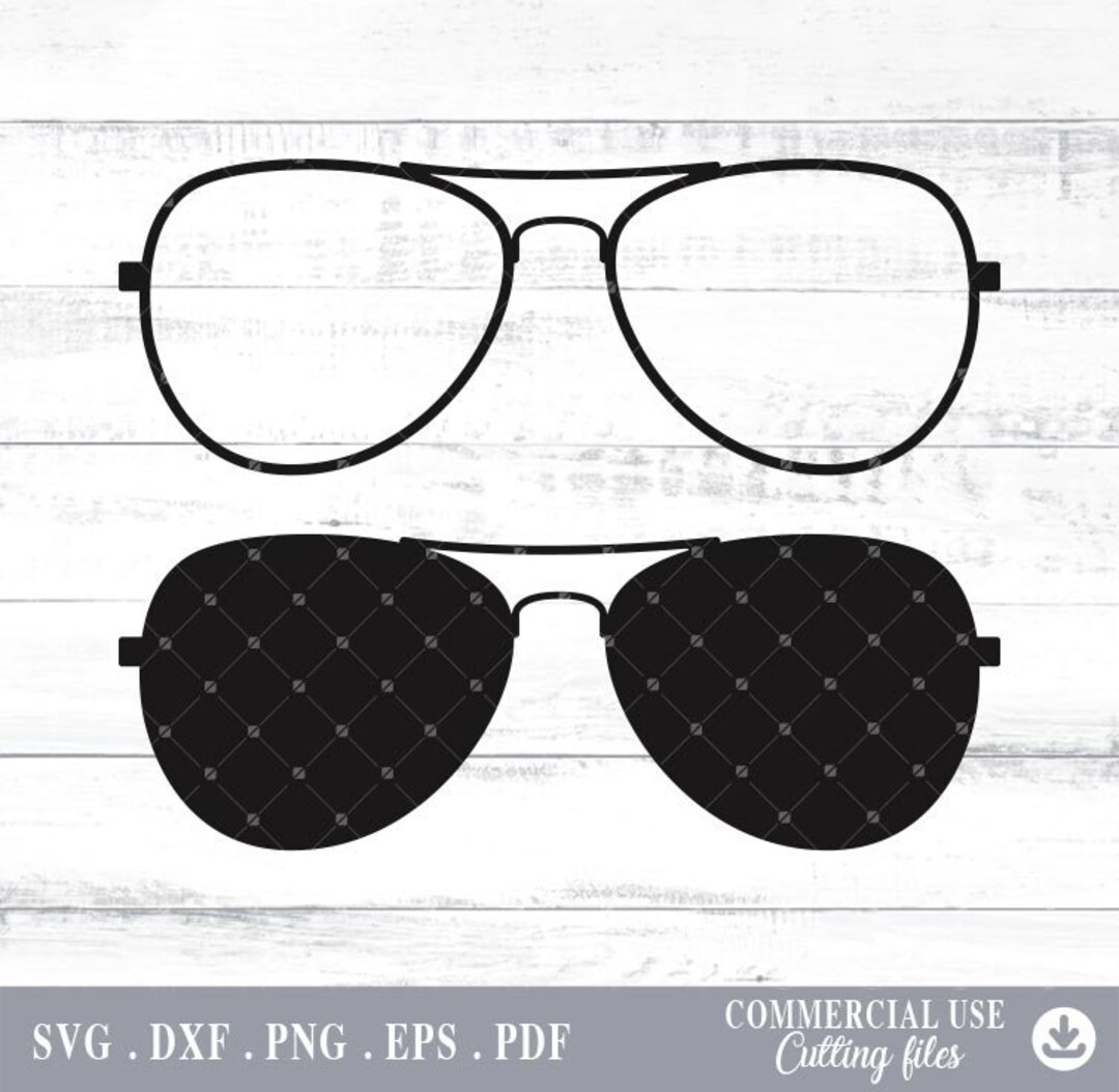 Sunglasses Svg, Aviators Svg, Glasses Svg, Clipart Png, for Cricut ...