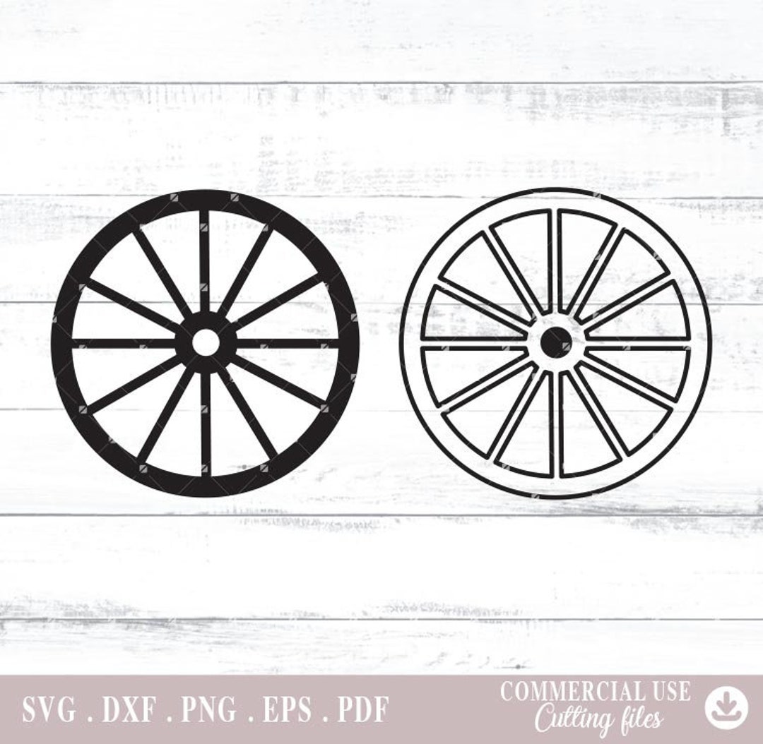 Wagon Wheel Svg, Instant Digital Download, Wheel Svg, Svg Cut Files for ...
