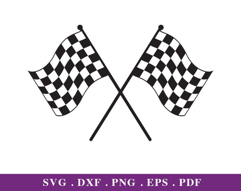 Racing Flag Svg, for Cricut Silhouette, Svg, Dxf, Eps, Png - Etsy