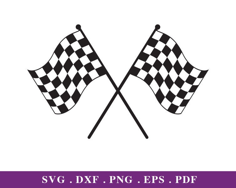Racing Flag Svg, for Cricut Silhouette, Svg, Dxf, Eps, Png - Etsy