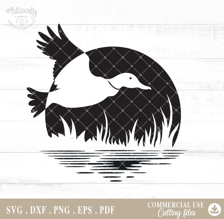 Ducks Silhouette Svg Ducks Design SVG Duck Hunting Svg - Etsy
