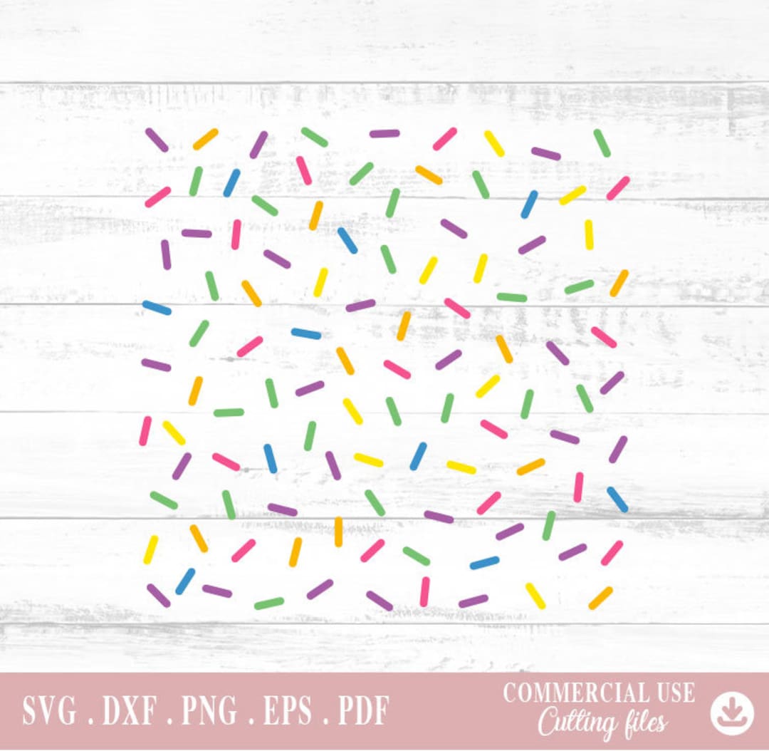Sprinkle Pattern Svg, Candy Confetti, Birthday, Svg for Shirts, Svg ...