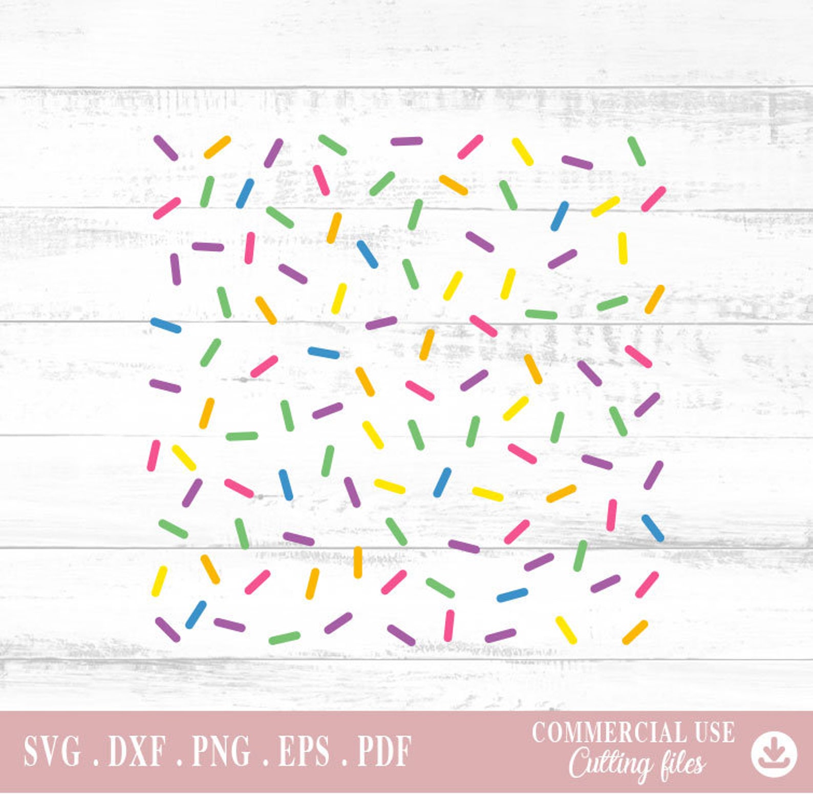 Sprinkle Pattern Svg Candy Confetti Birthday Svg for - Etsy