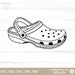 Croc Shoe Svg, Croc Shoe, Croc Shoe Clipart, Croc Shoe Png, Cutting ...