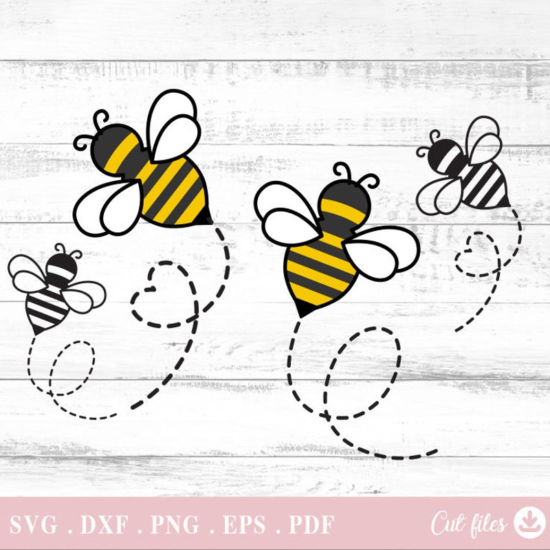 Flying Bee Svg - Etsy