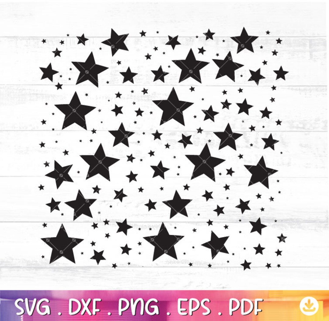 Stars Pattern SVG, Stars Clipart, Stars SVG Bundle, Stars Clipart, Svg ...