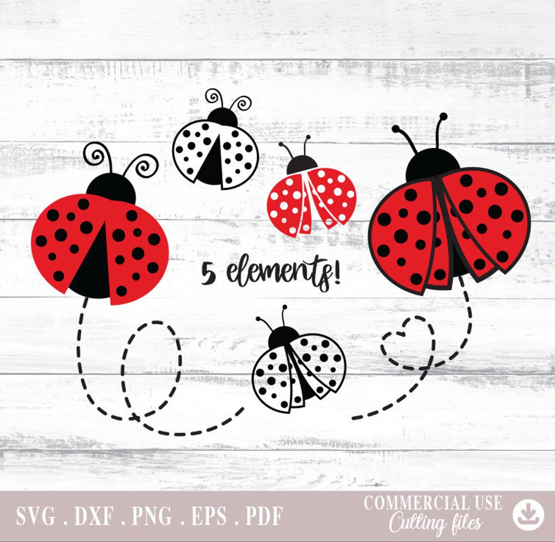 Svg Ladybug, Ladybug Clipart, Ladybug Png, Ladybug Svg Bundle, Digital ...