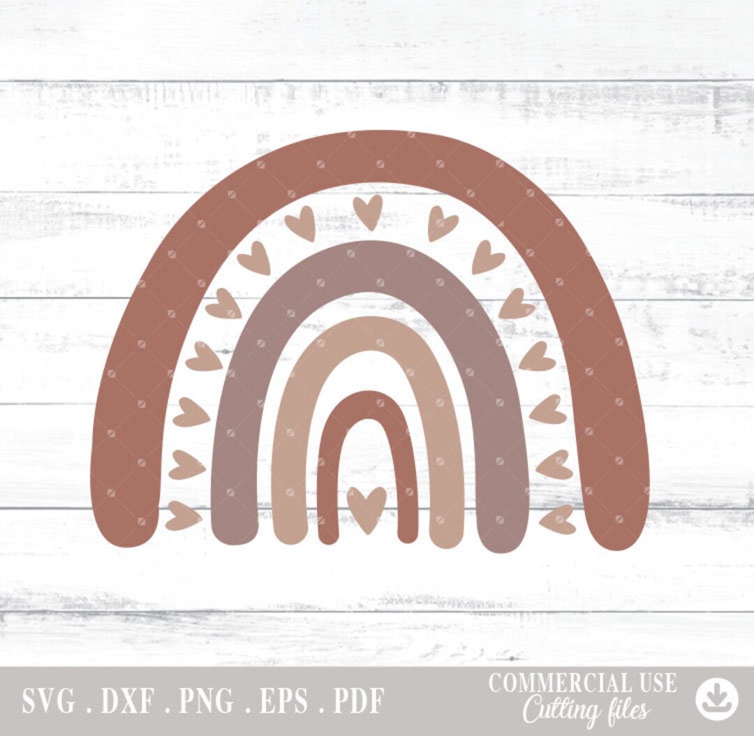 Boho Rainbow Pastel Svg, Boho Rainbow Svg, Pastel Rainbow Svg, Rainbow ...